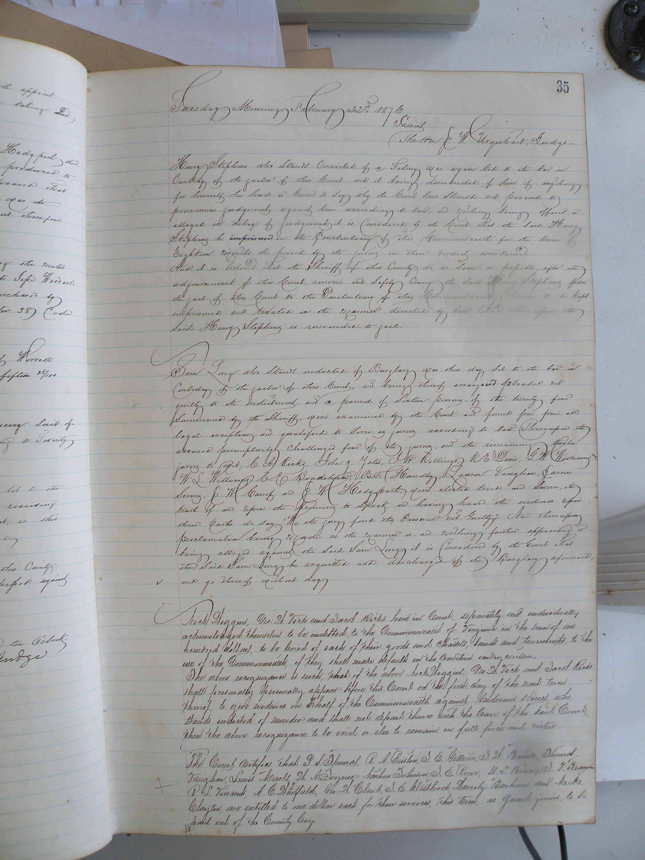 Court Order Book 1875-81