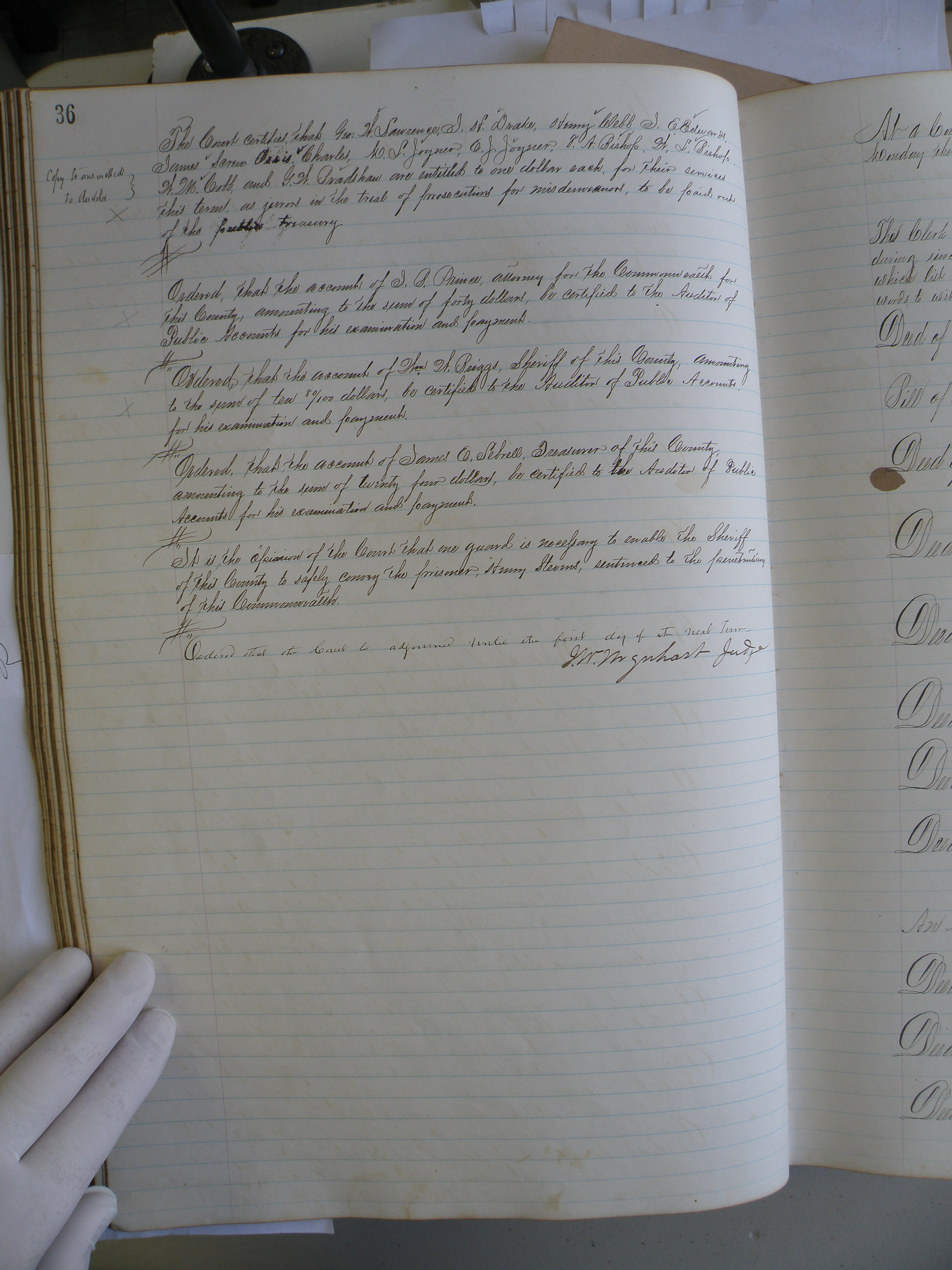 Court Order Book 1875-81