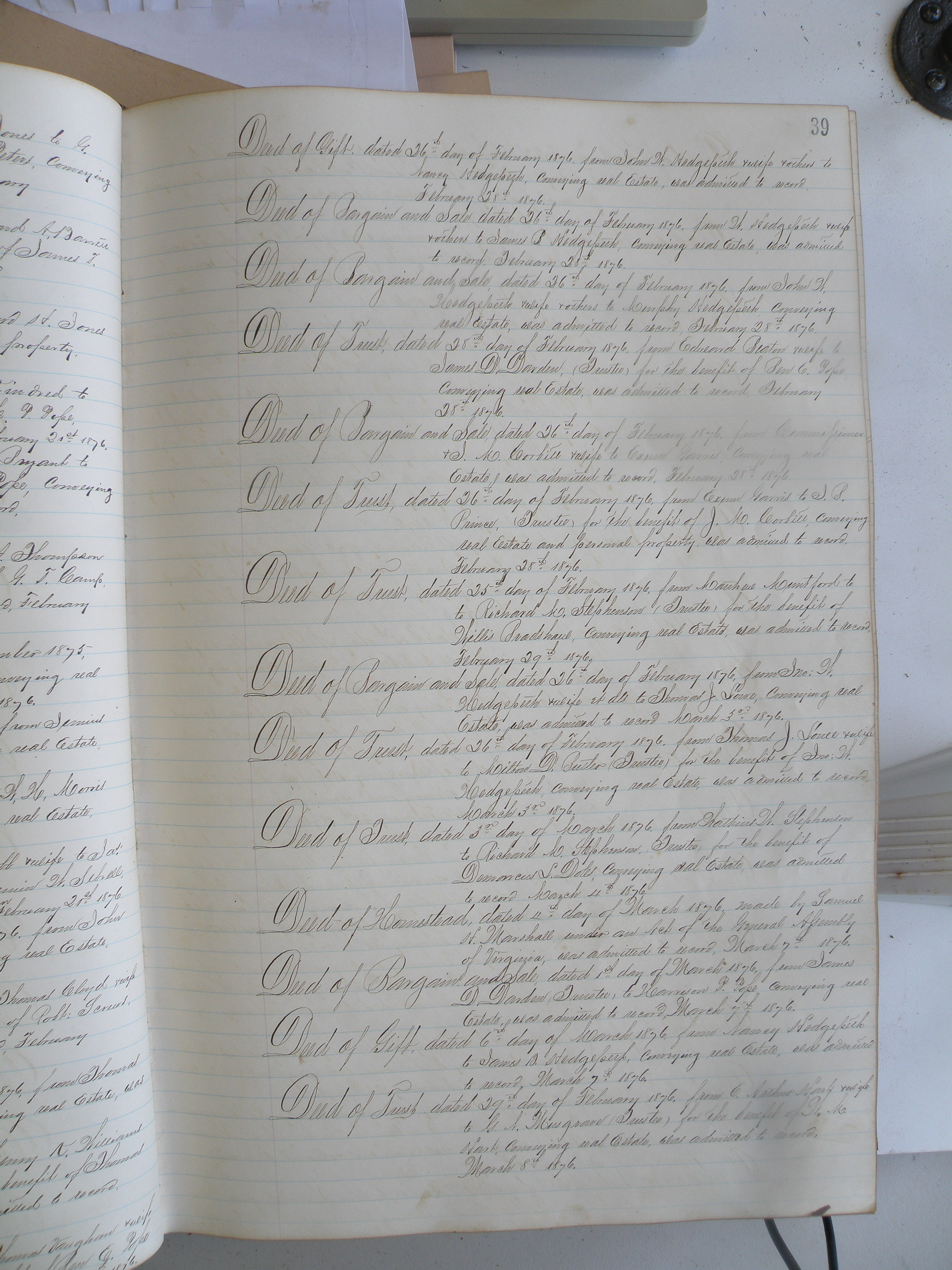 Court Order Book 1875-81