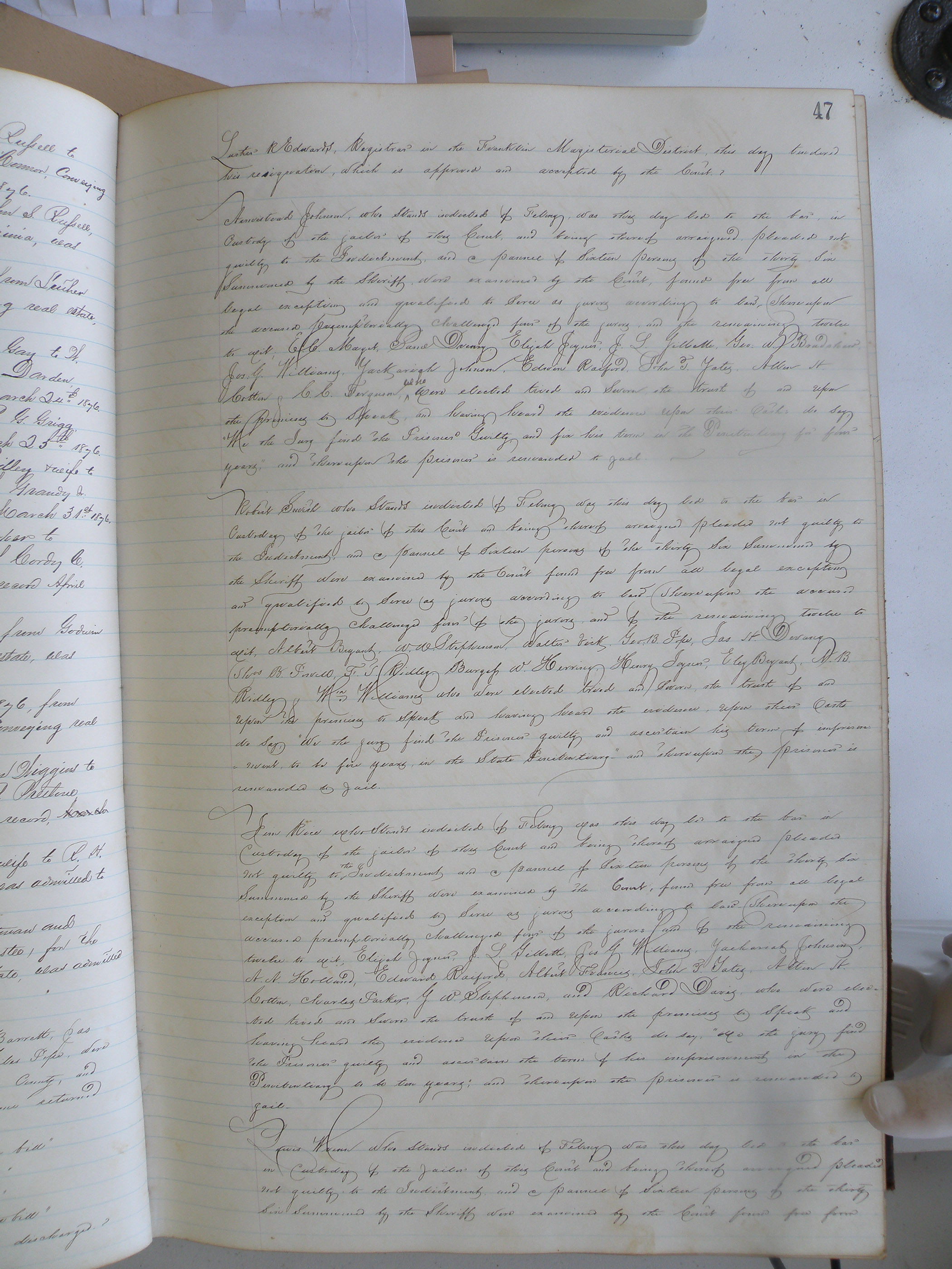 Court Order Book 1875-81