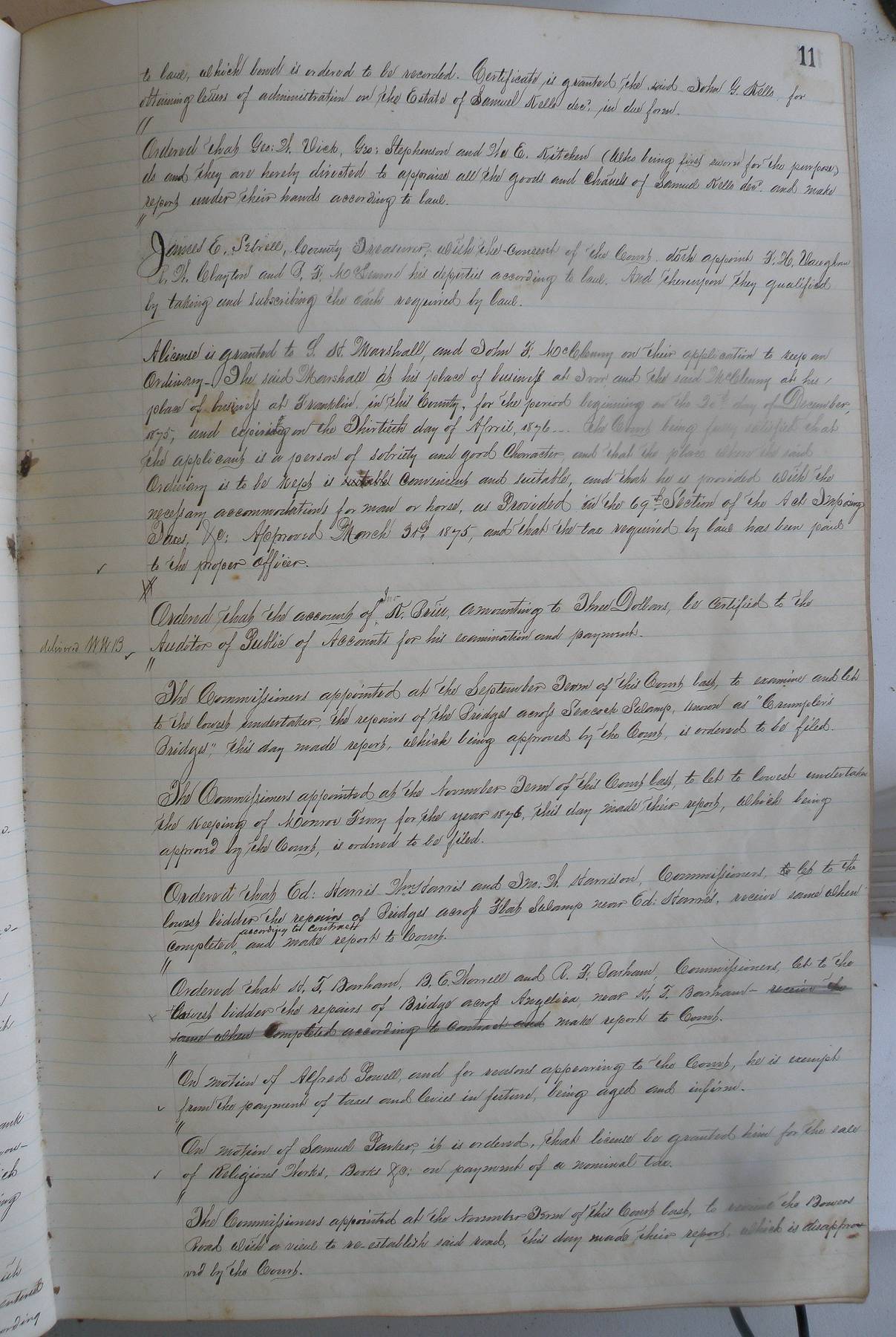 Court Order Book 1875-81