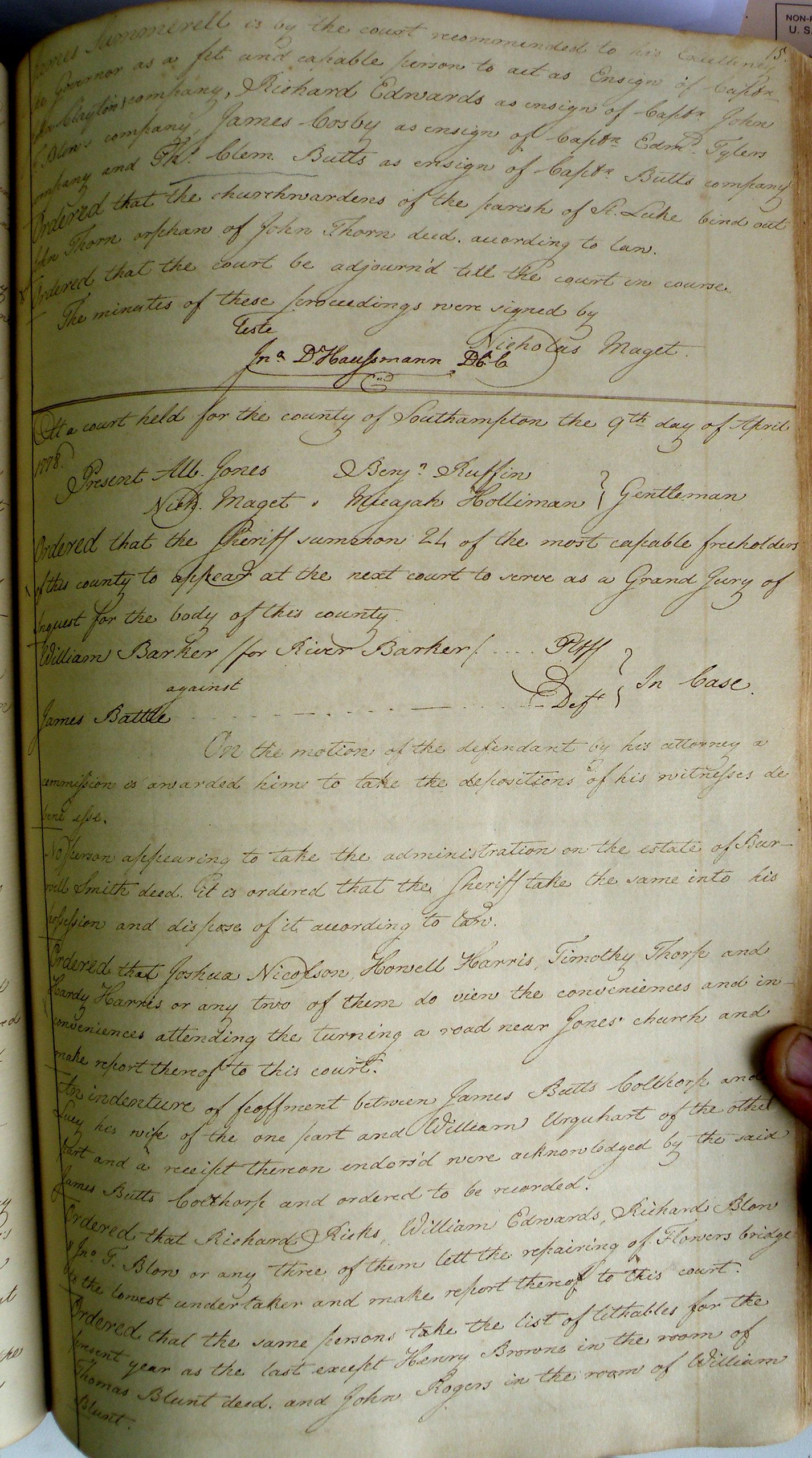Court Order Book 1778-1784