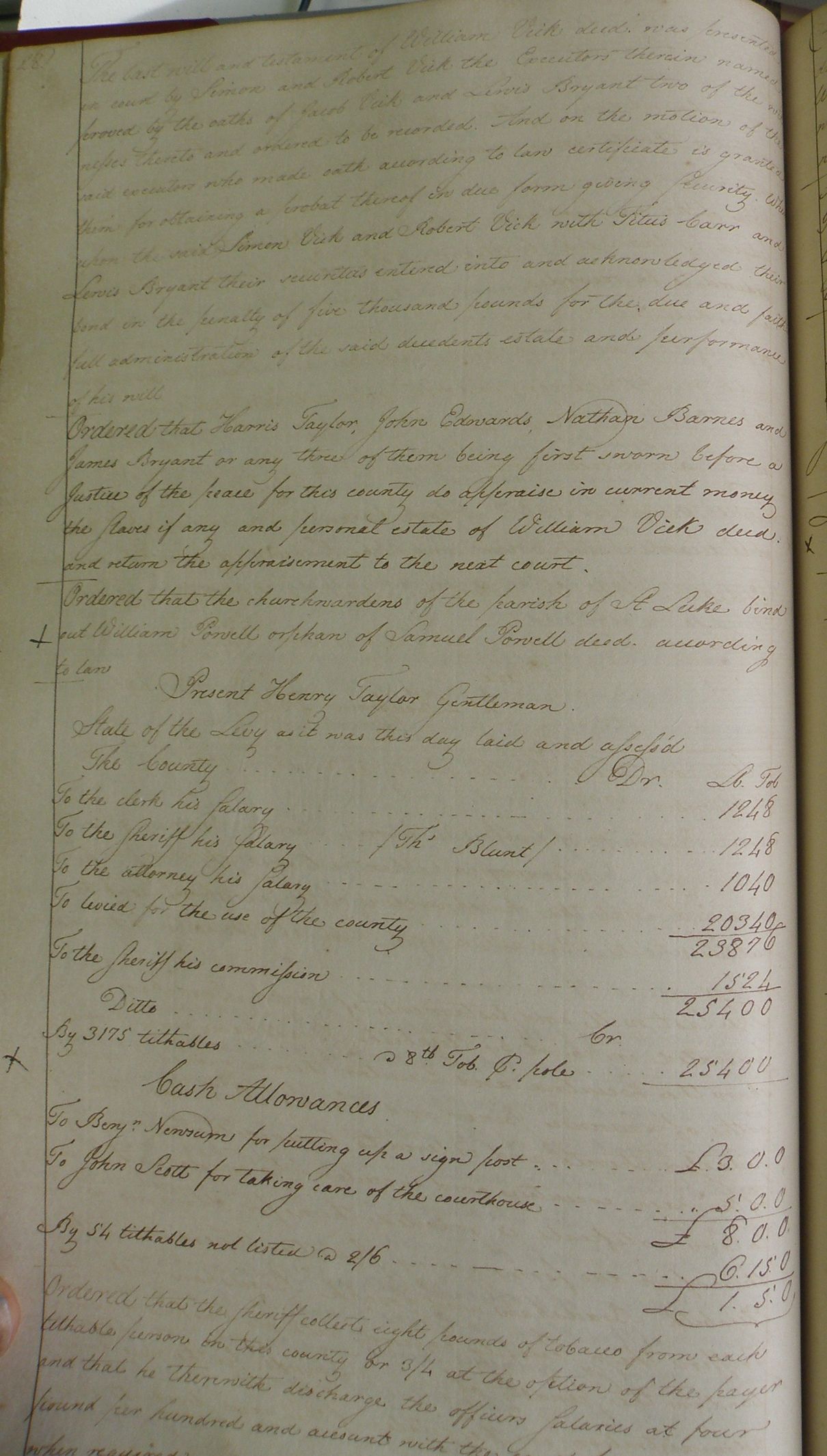 Court Order Book 1778-1784