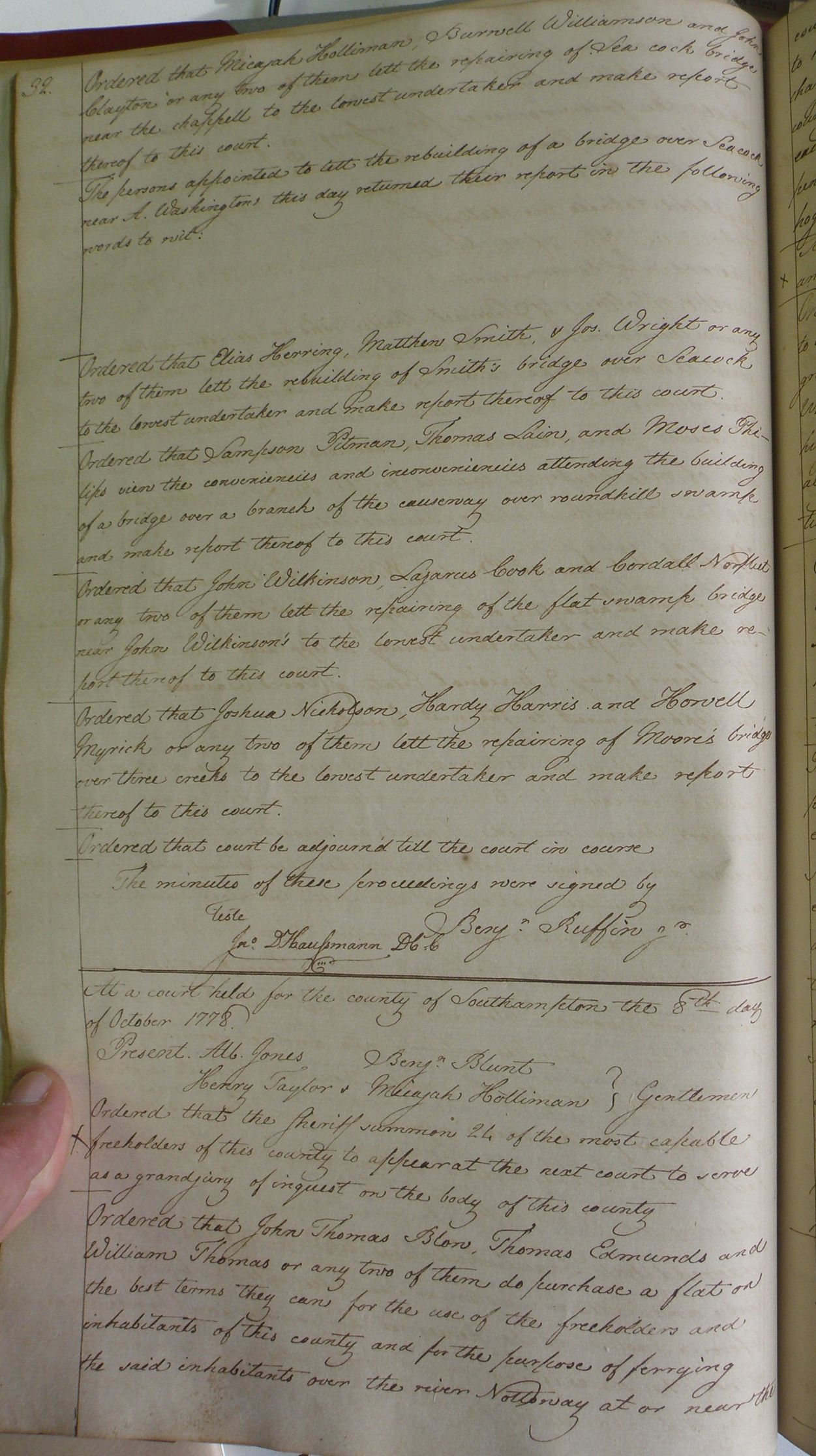 Court Order Book 1778-1784