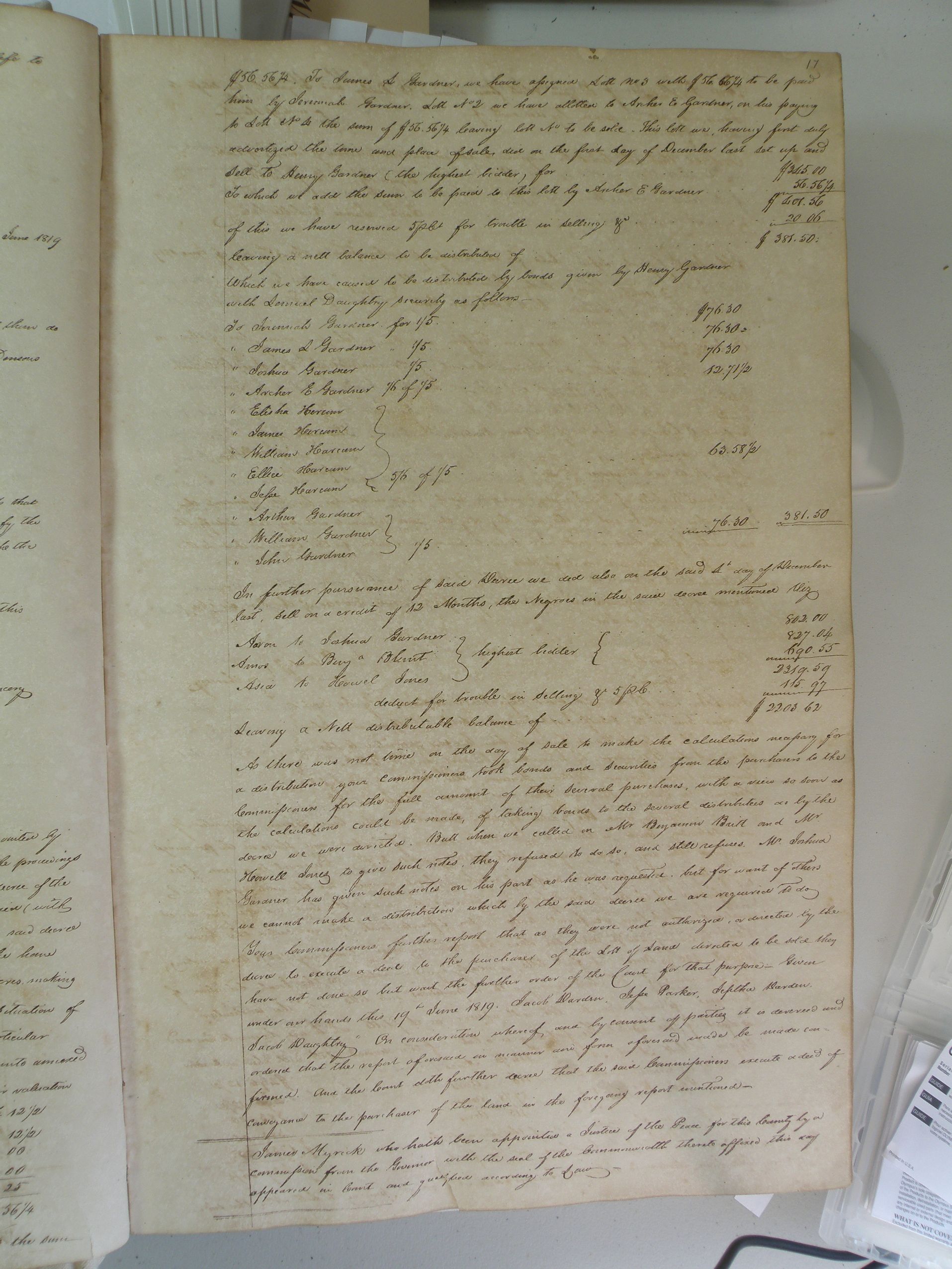 Court Order Book 1819-1822