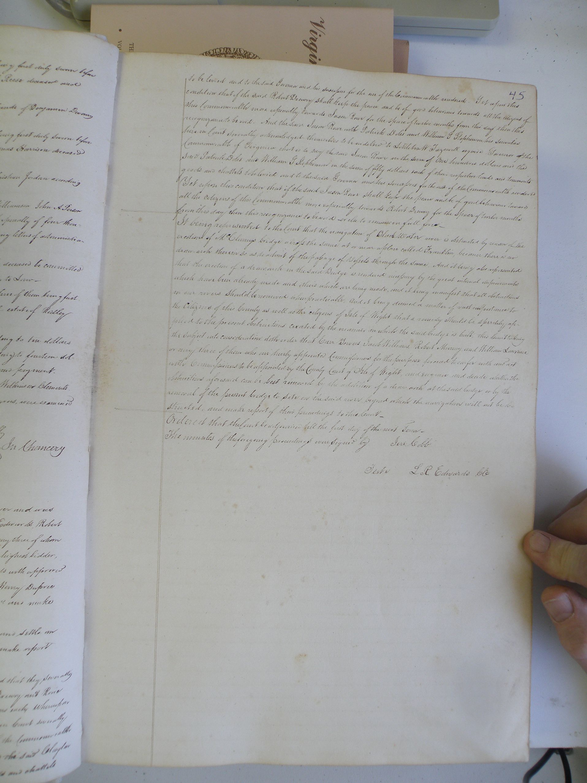 Court Order Book 1835 - 1839