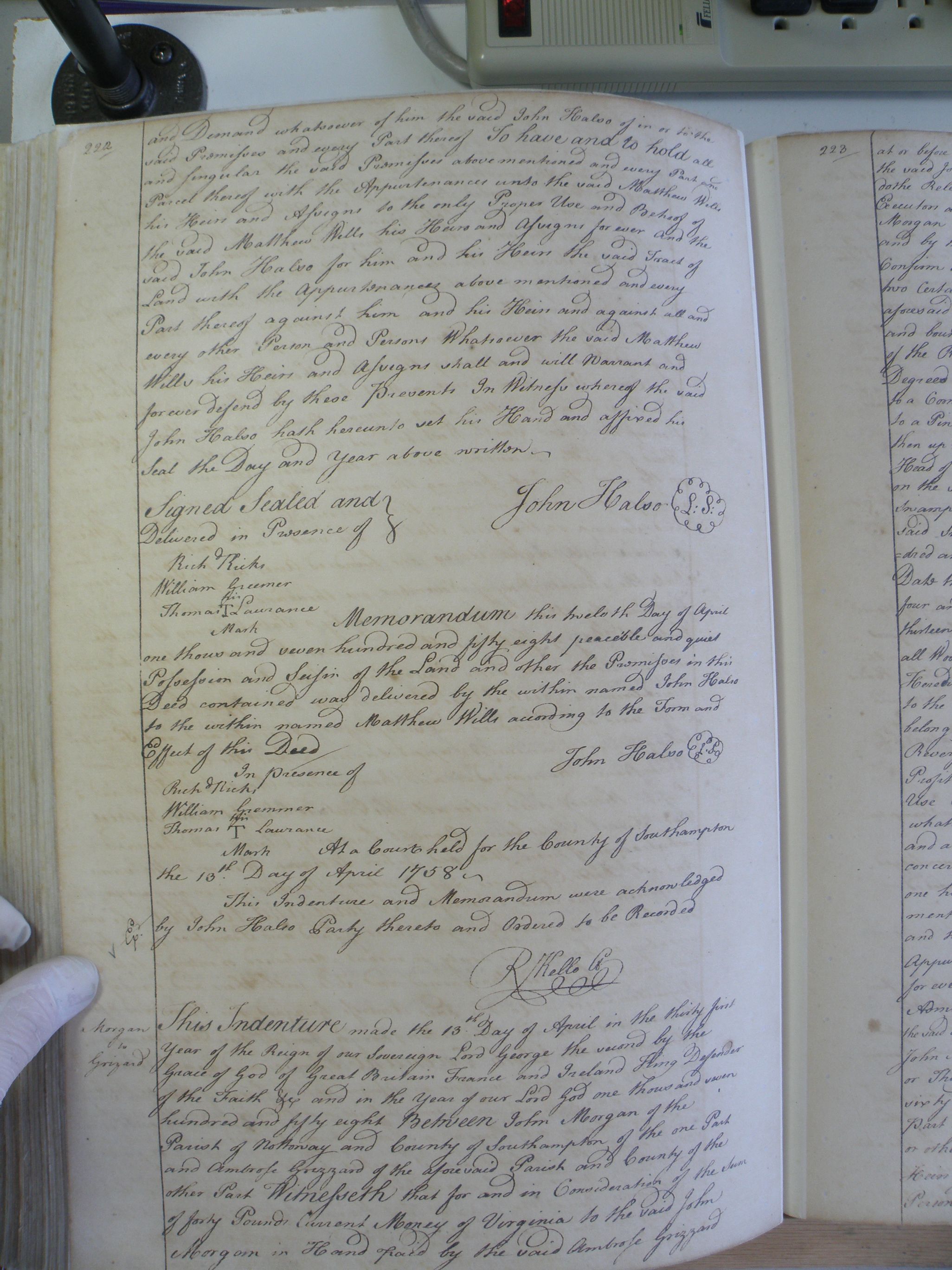 Deed Book 2 1753 - 1760