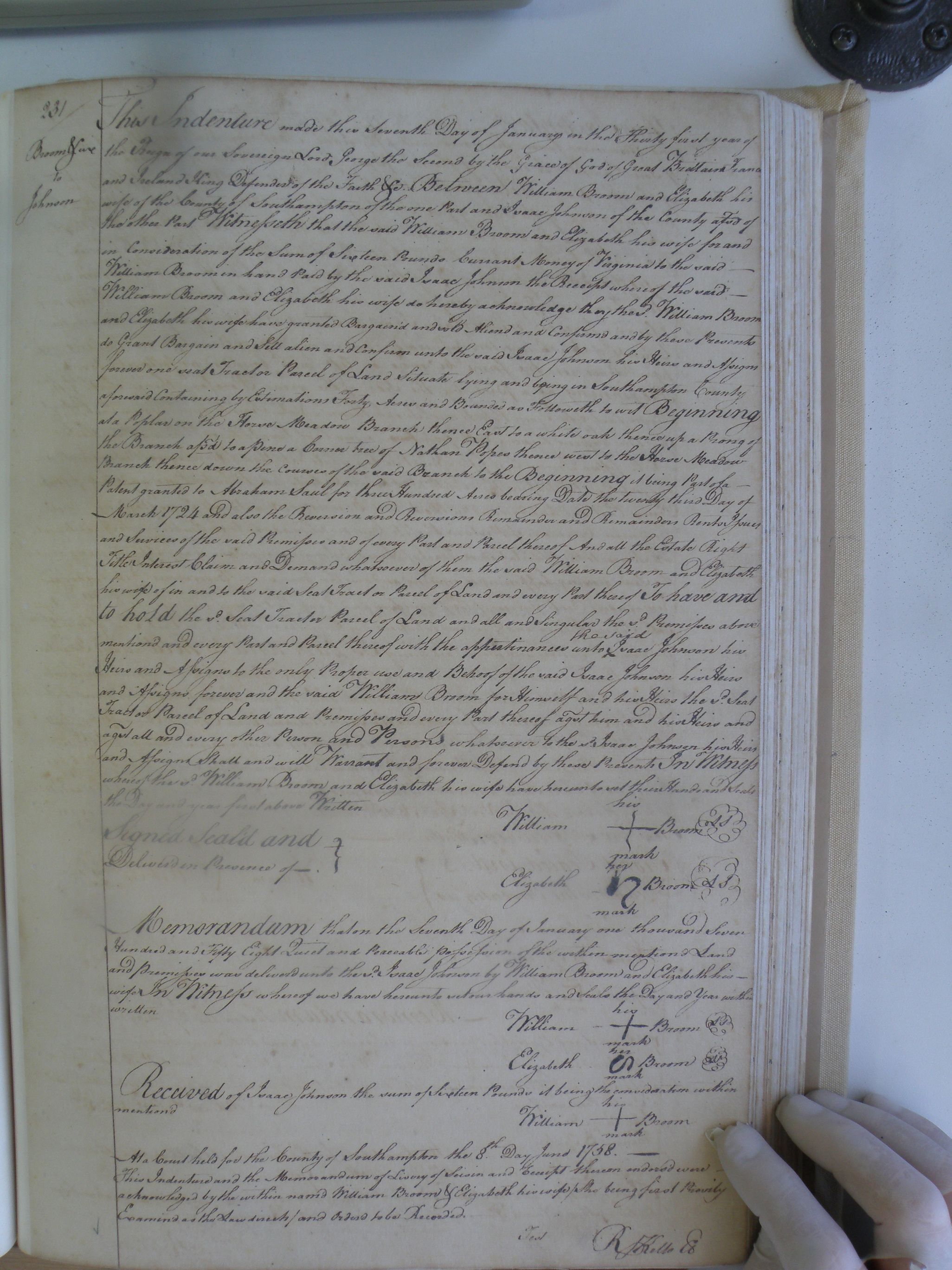 Deed Book 2 1753 - 1760