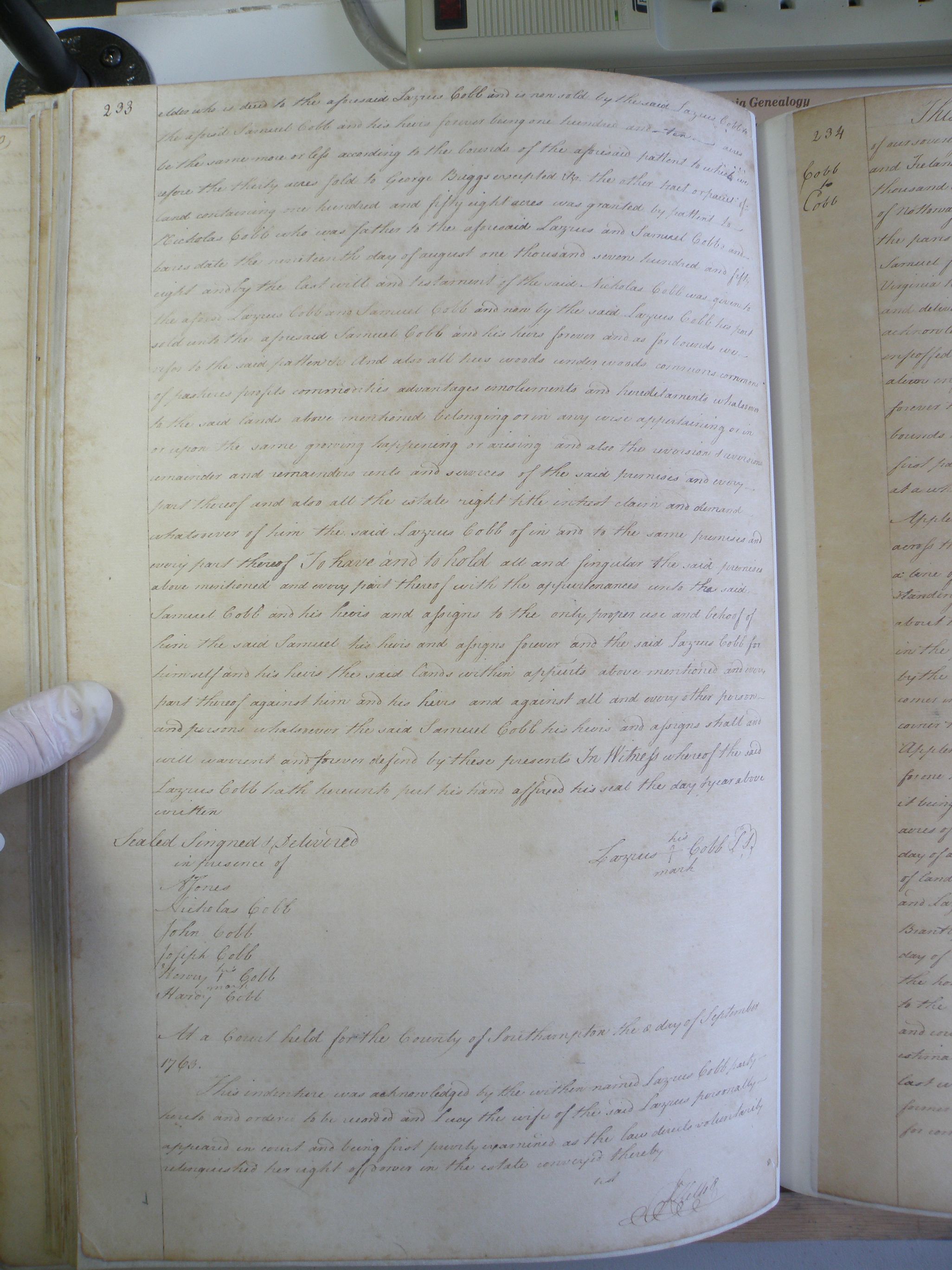 Deed Book 3 1763 - 1767