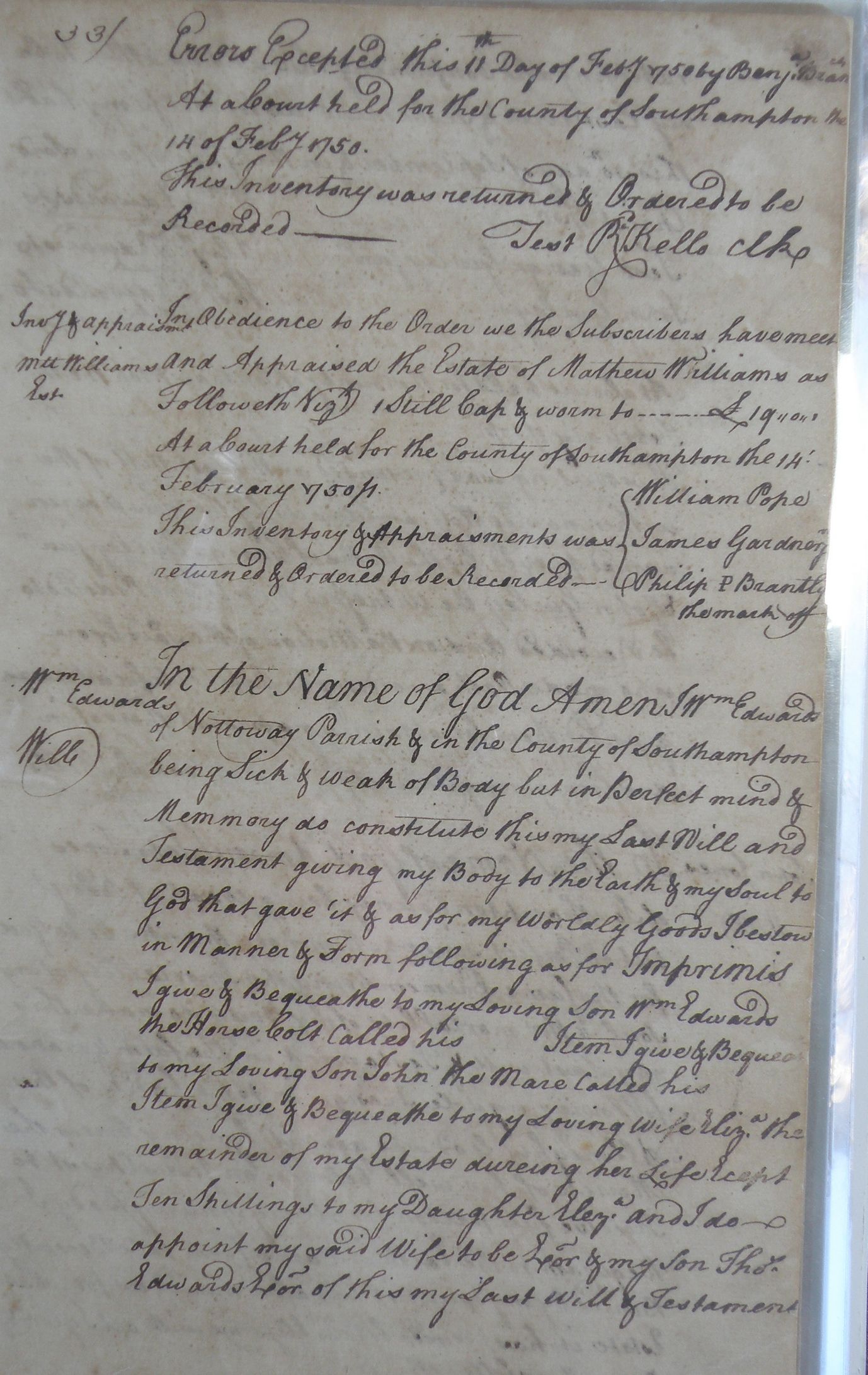 Will Book 1 1747 - 1759