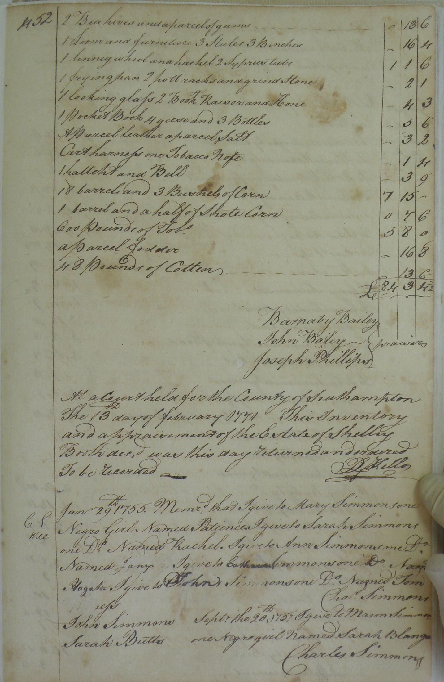 Charles Simmons (abt.1721-bef.1768) | WikiTree FREE Family Tree